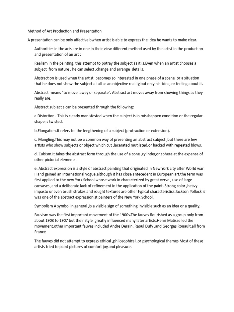 Art-appreciation-report | PDF | Abstract Art | Paintings