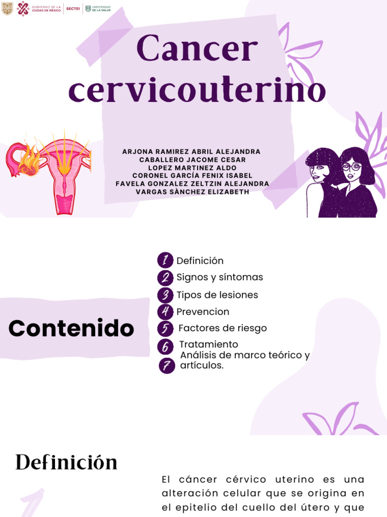 Cáncer Cervicouterino: Prevención y Tratamiento | PDF | Cáncer de ...