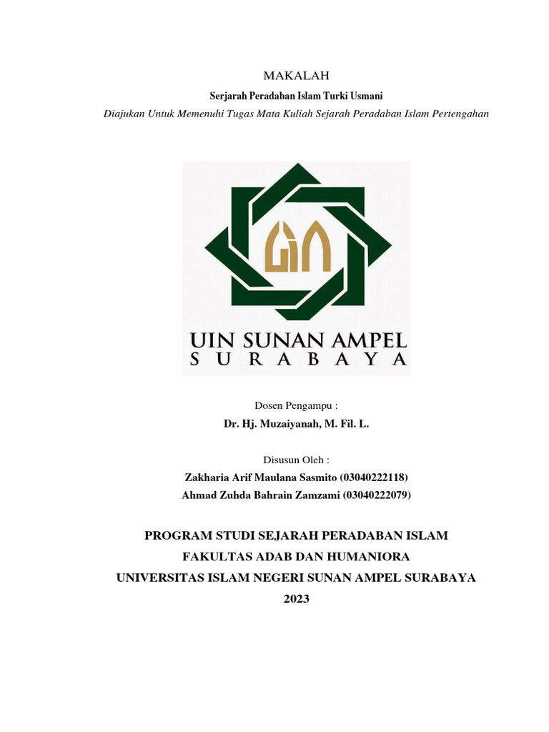 Dinasti Turki Usmani | PDF