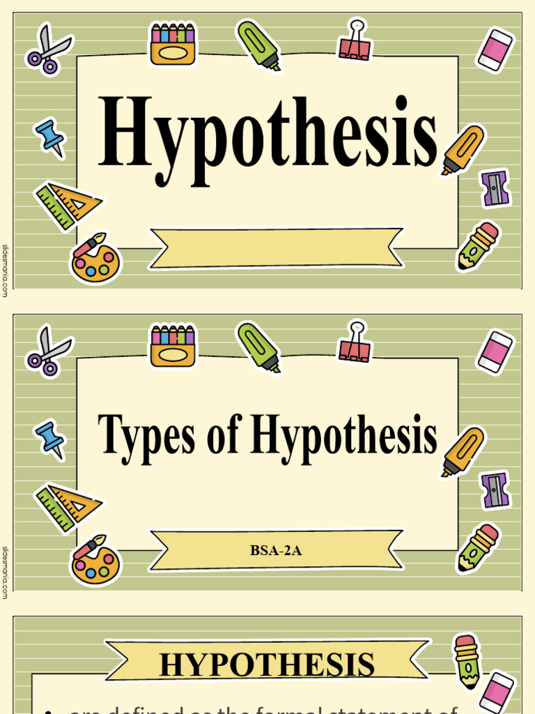 Types of Hypothesis | PDF | Null Hypothesis | Causality