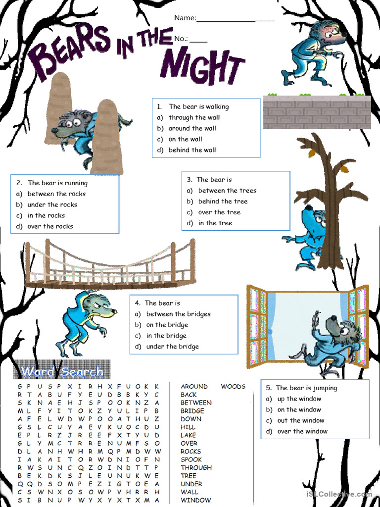 Bear Movement Quiz Worksheet | PDF