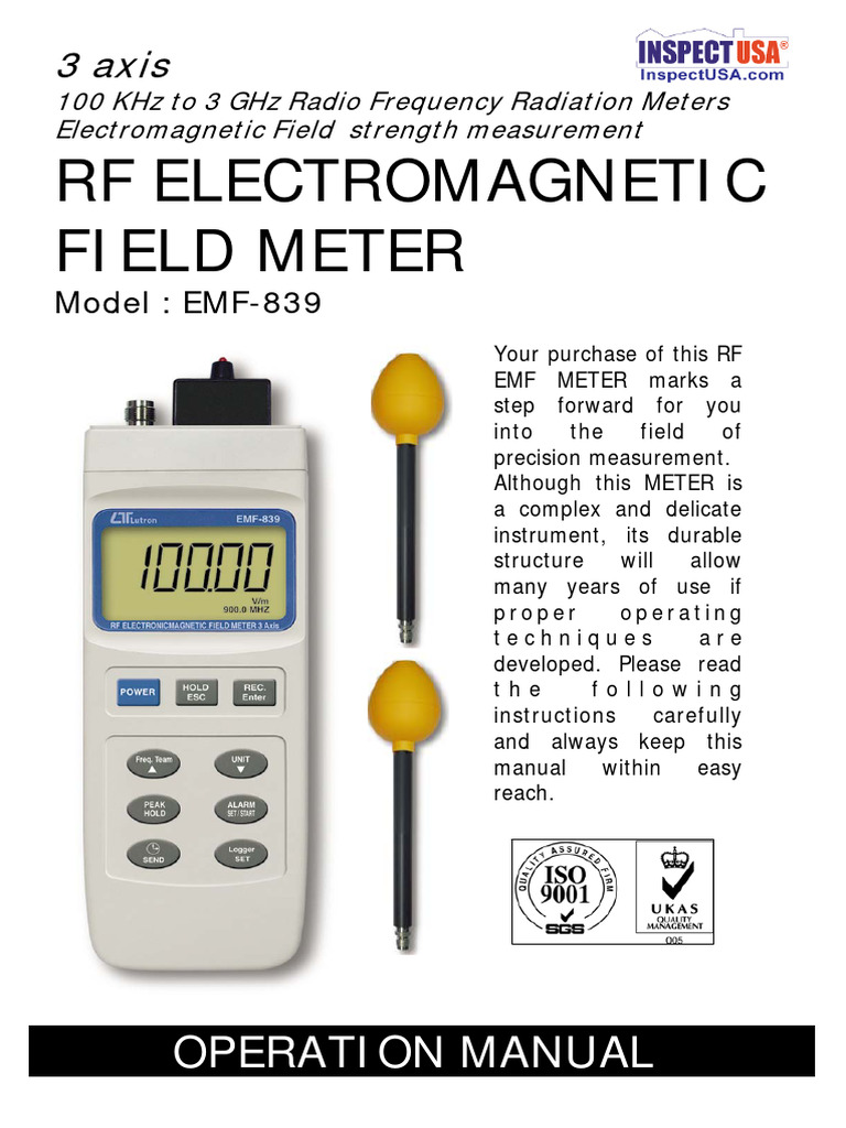 Emf 839 Manual | PDF | Hertz | Radio