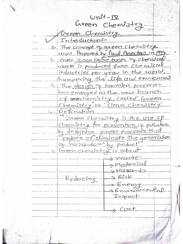 Green Chemistry | PDF