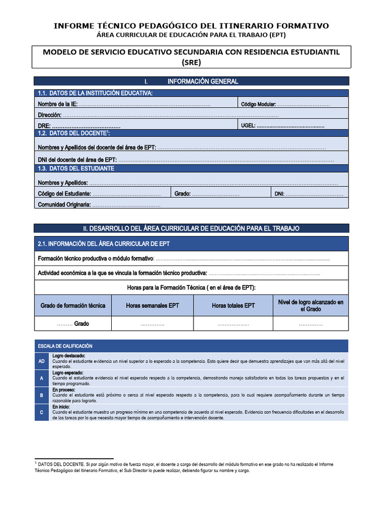 Formato de ITP S RESIDENCIA | Descargar gratis PDF | Evaluación | Aprendizaje