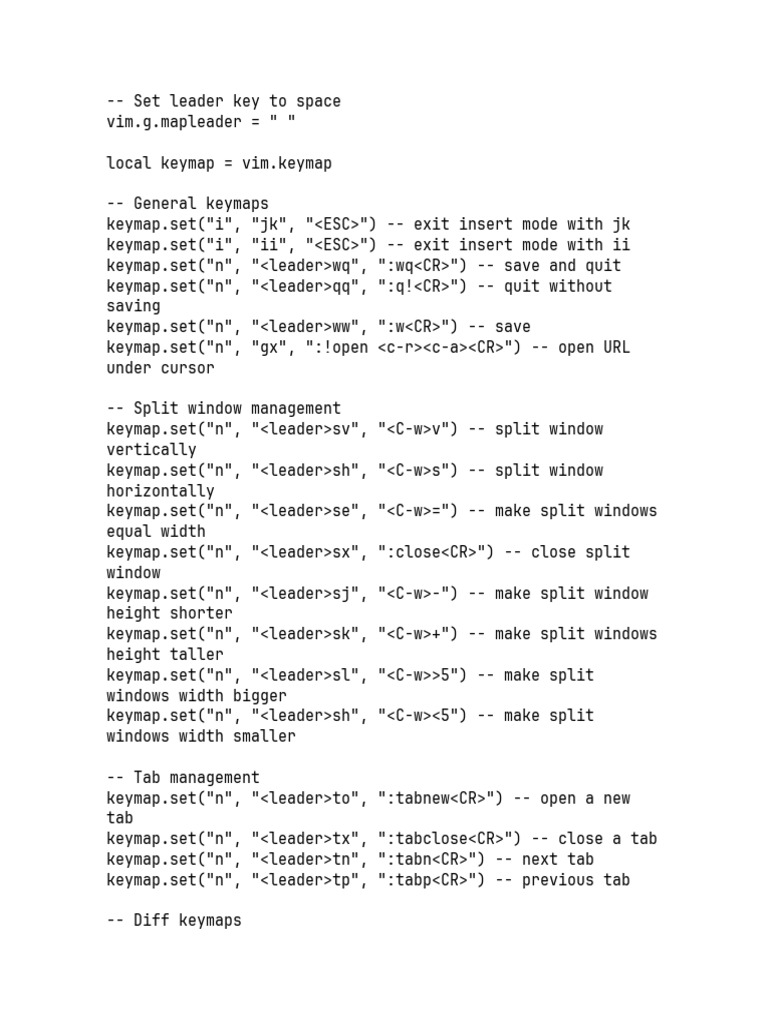 keymaps | PDF | Computing