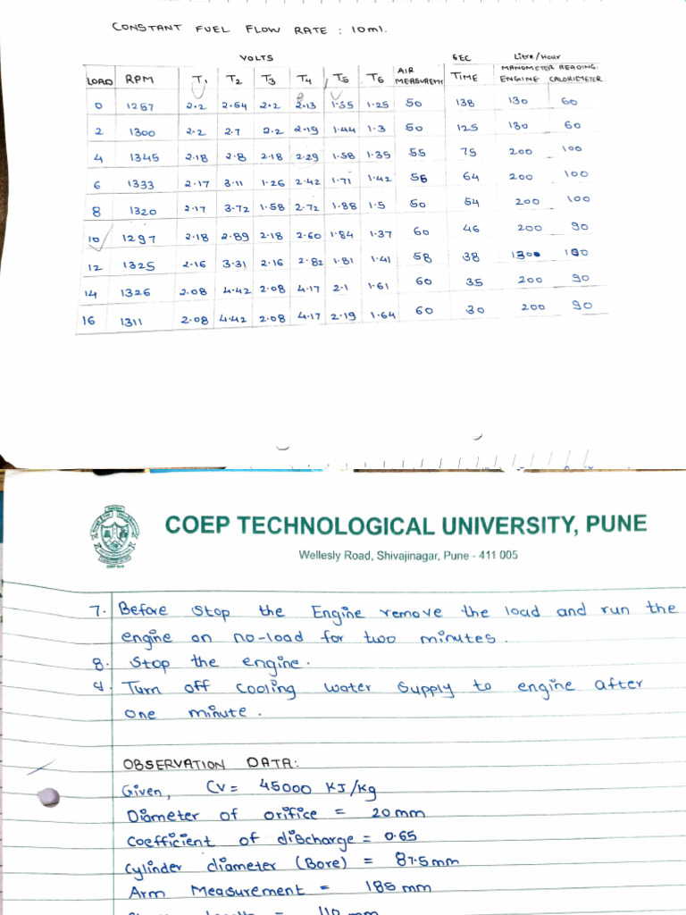 Diesel Engine Cals | PDF | Metrology | Propulsion