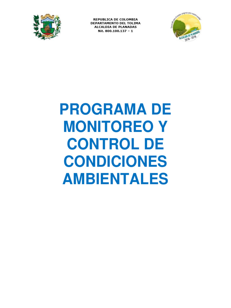 11512_3-programa-de-monitoreo-y-control-de-condiciones-ambientales-autoguardado | PDF | Entorno ...