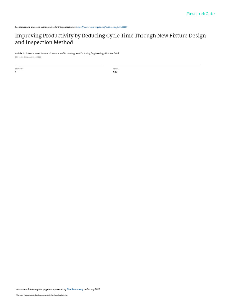 0- Improving Productivity by Reducing Cycle Time Through New Fixture Design and Inspection ...