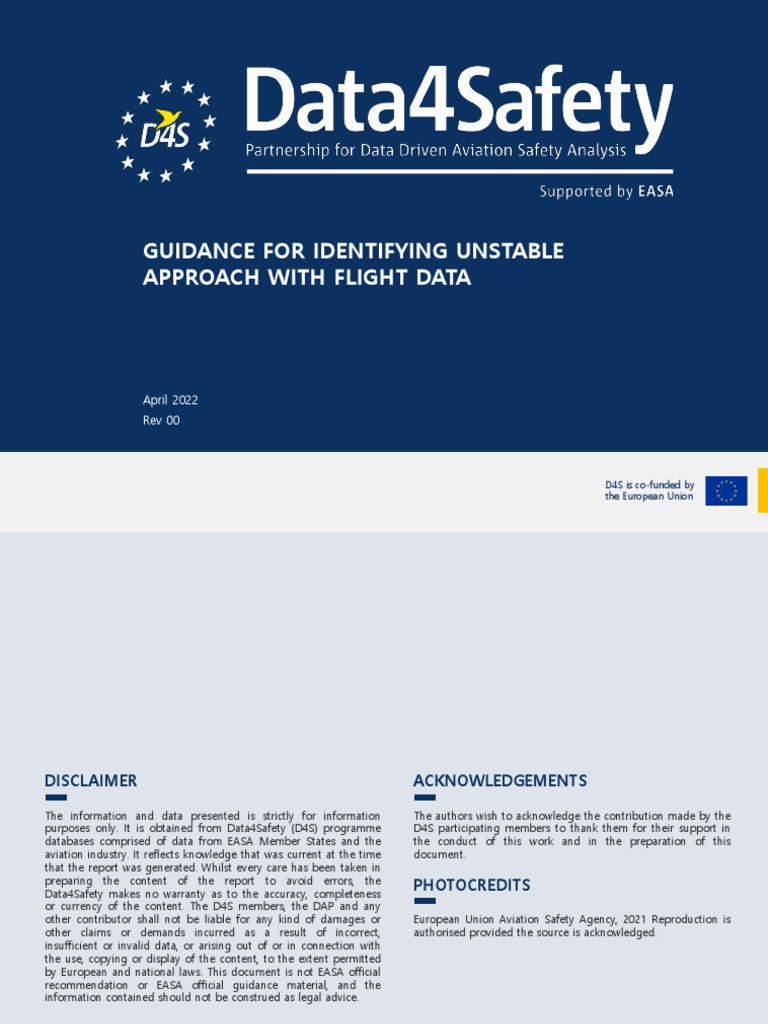 d4s - Guidance For Identifying Unstable Approach With Flight Data v3 ...