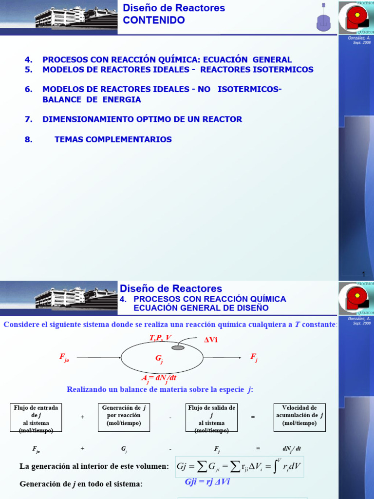 Diseño de Reactores 2 | PDF | Reactor Quimico | Química Física