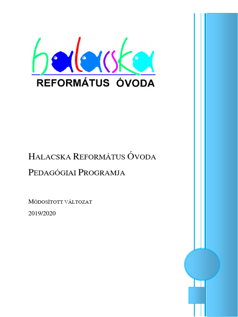 Halacska Református Óvoda Pedagógiai Program | PDF