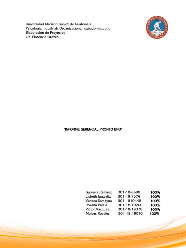 Informe Gerencial | PDF | Business | Liderazgo