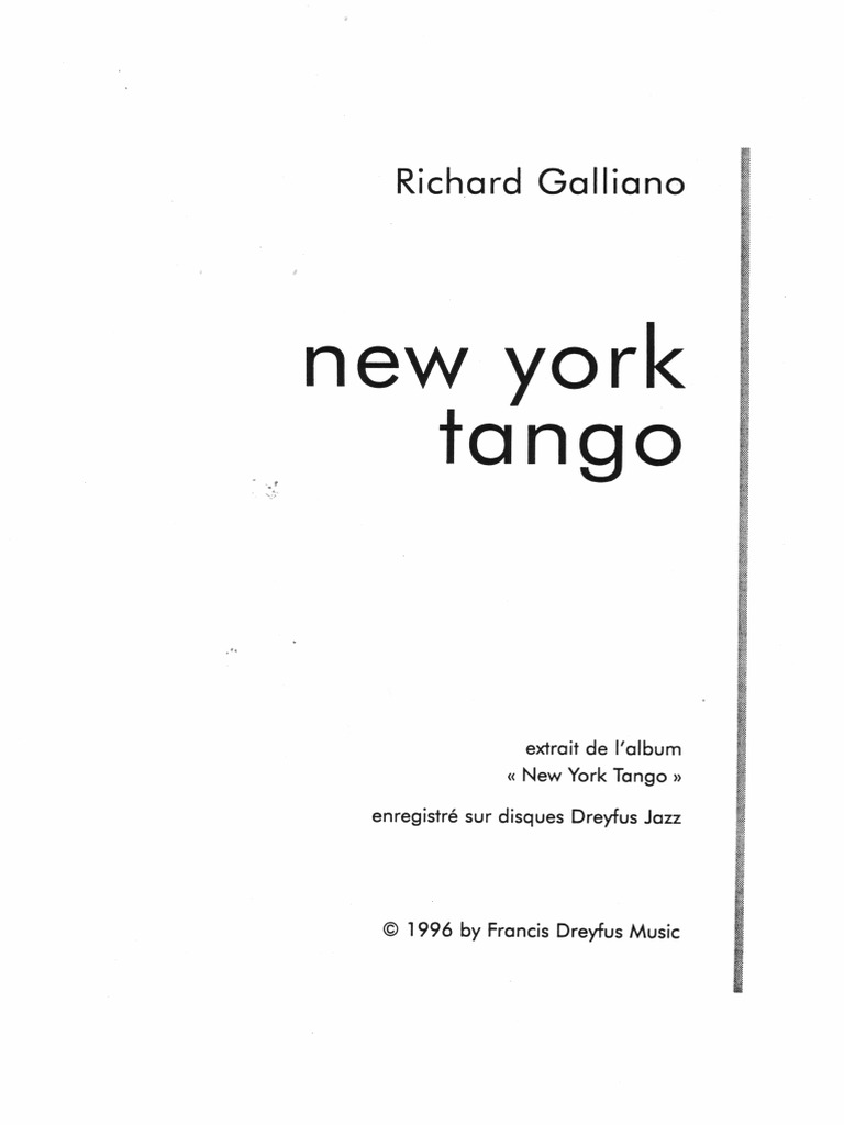 New York Tango | PDF