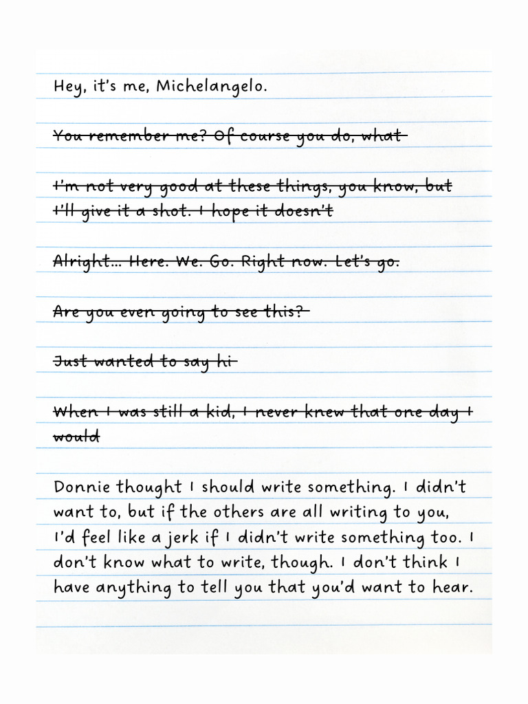 (C) Mikey's Letter | PDF