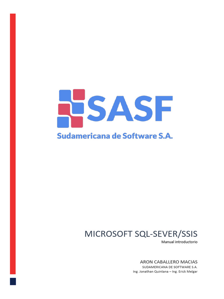 Manual Introductorio MS-SSIS | PDF | SQL | Variable (informática)