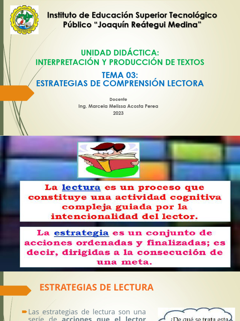 Estrategias de Comprensión Lectora | PDF | Comprensión lectora | Mente