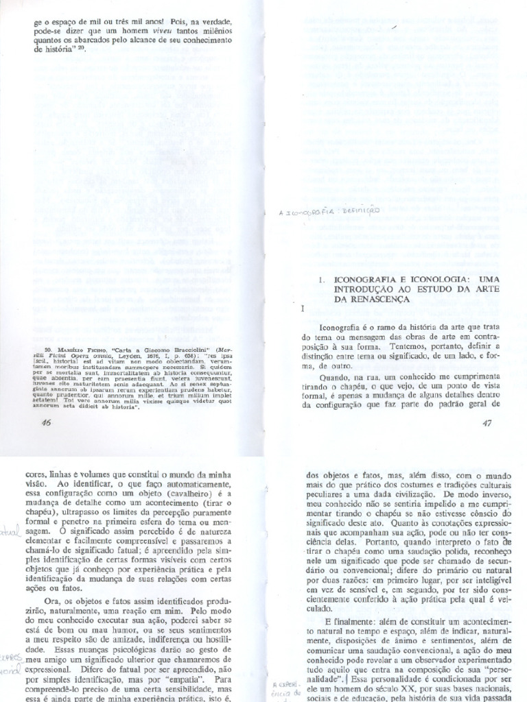 Panofsky Erwe Iconografia e Iconologia | PDF