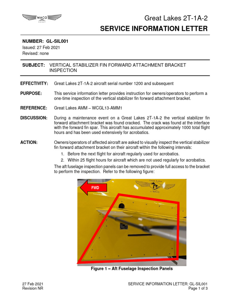 GL-SIL001 - Vertical Stabilizer Fin Forward Attachment Bracket ...