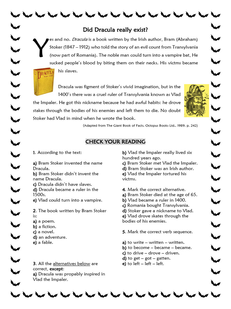 Did Dracula Really Exist | PDF | Count Dracula | Vlad The Impaler