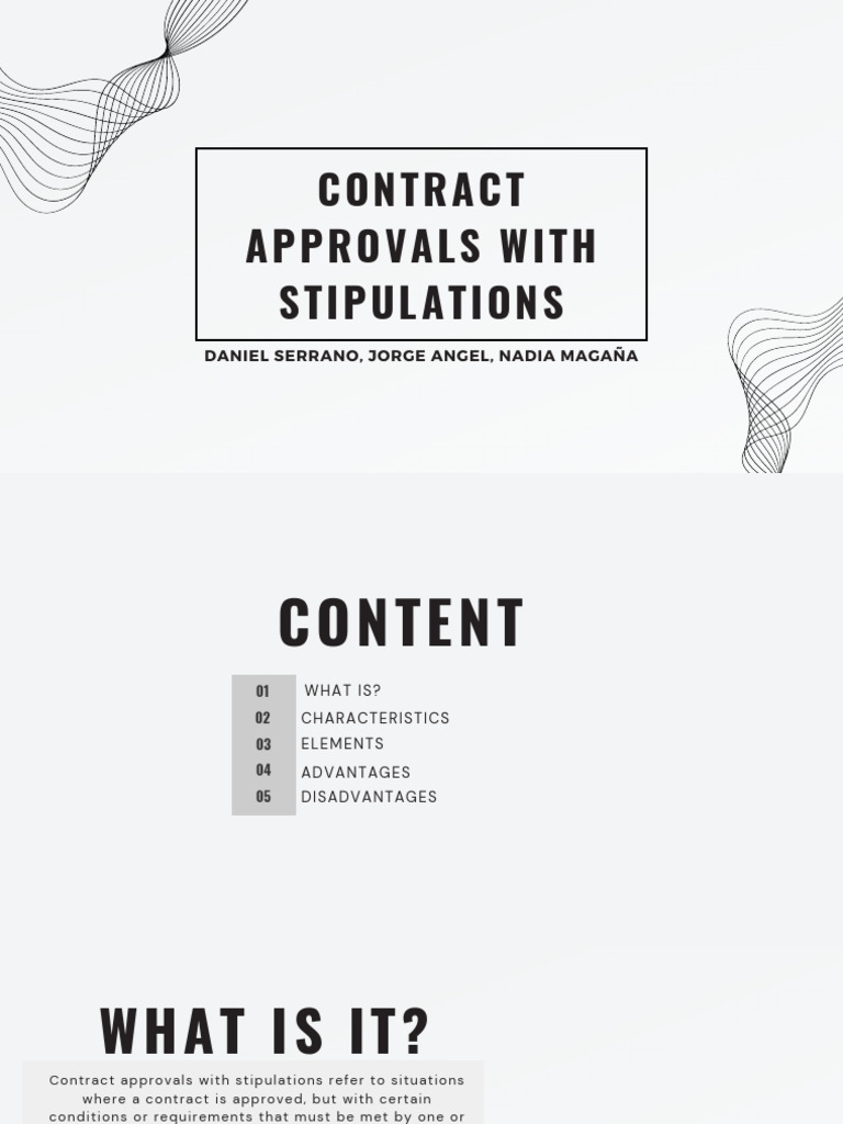 Conditional Contract Approvals Explained | PDF | Contractual Term | Law Of Obligations
