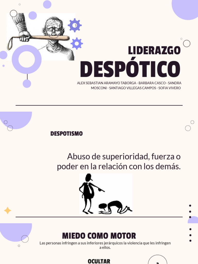 Liderazgo despotico. | PDF | Obediencia (comportamiento humano ...