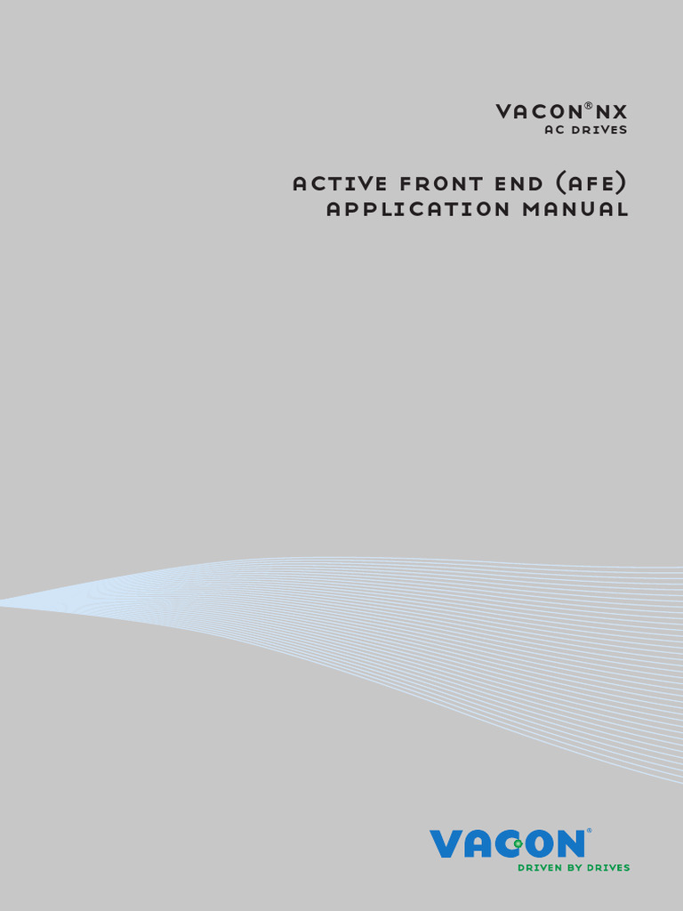 Vacon NX Active Front End Application Manual DPD00905A UK | PDF ...