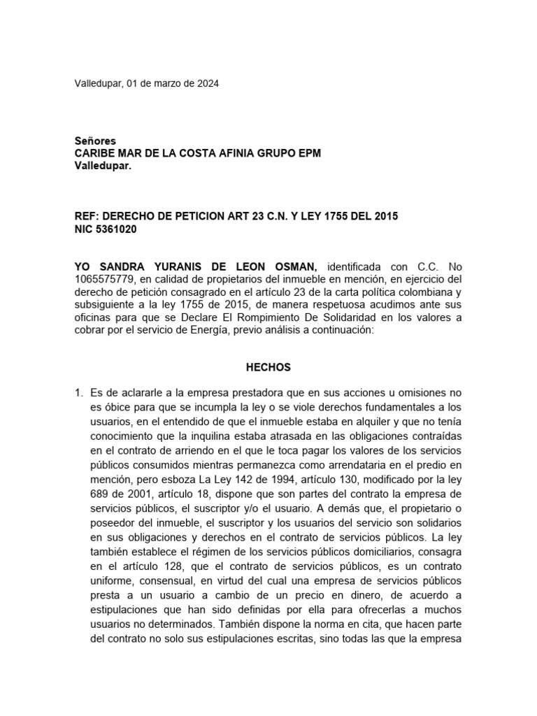 ROMPIMIENTO DE SOLIDARIDAD 2 | PDF | Propiedad | Justicia