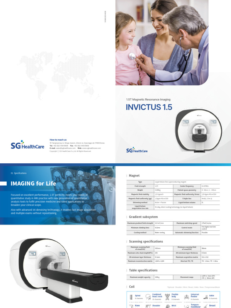 MRI - INVICTUS 1.5 Brochure | PDF | Magnetic Resonance Imaging | Signal ...