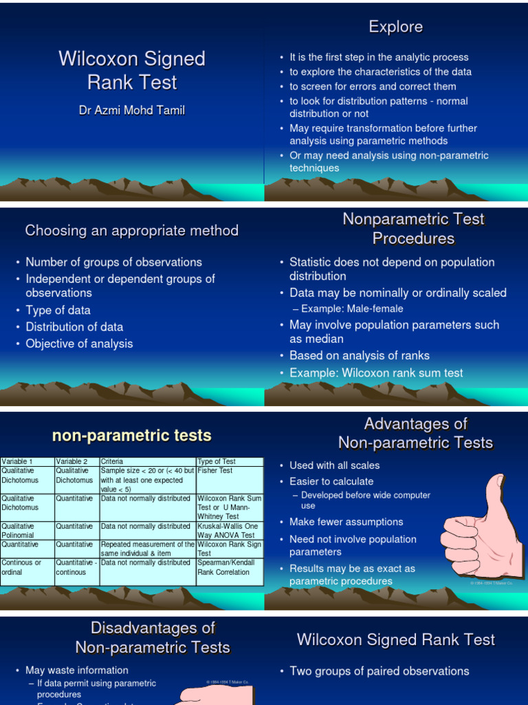 Wilcoxon Sign Rank Test | PDF | Nonparametric Statistics | Median