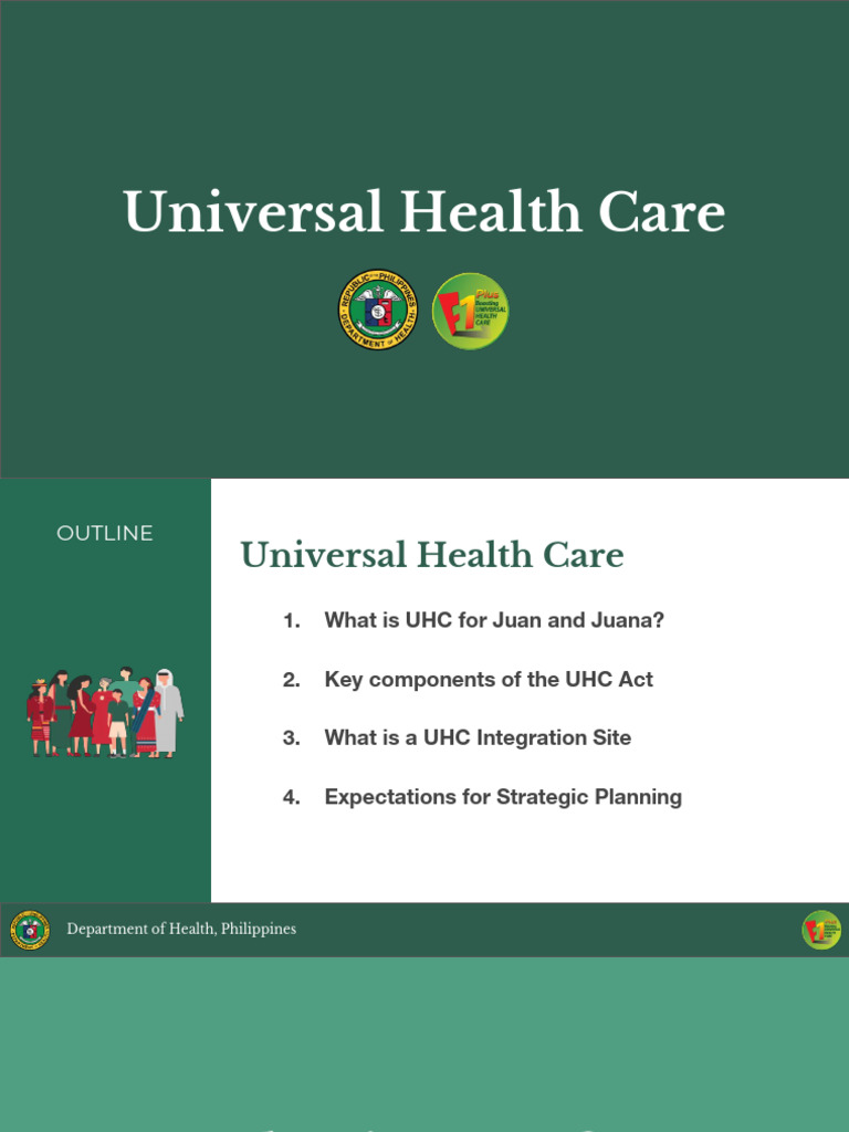 UHC Slide Deck For Strat Planning of UIS | PDF | Health Care | Universal Health Care