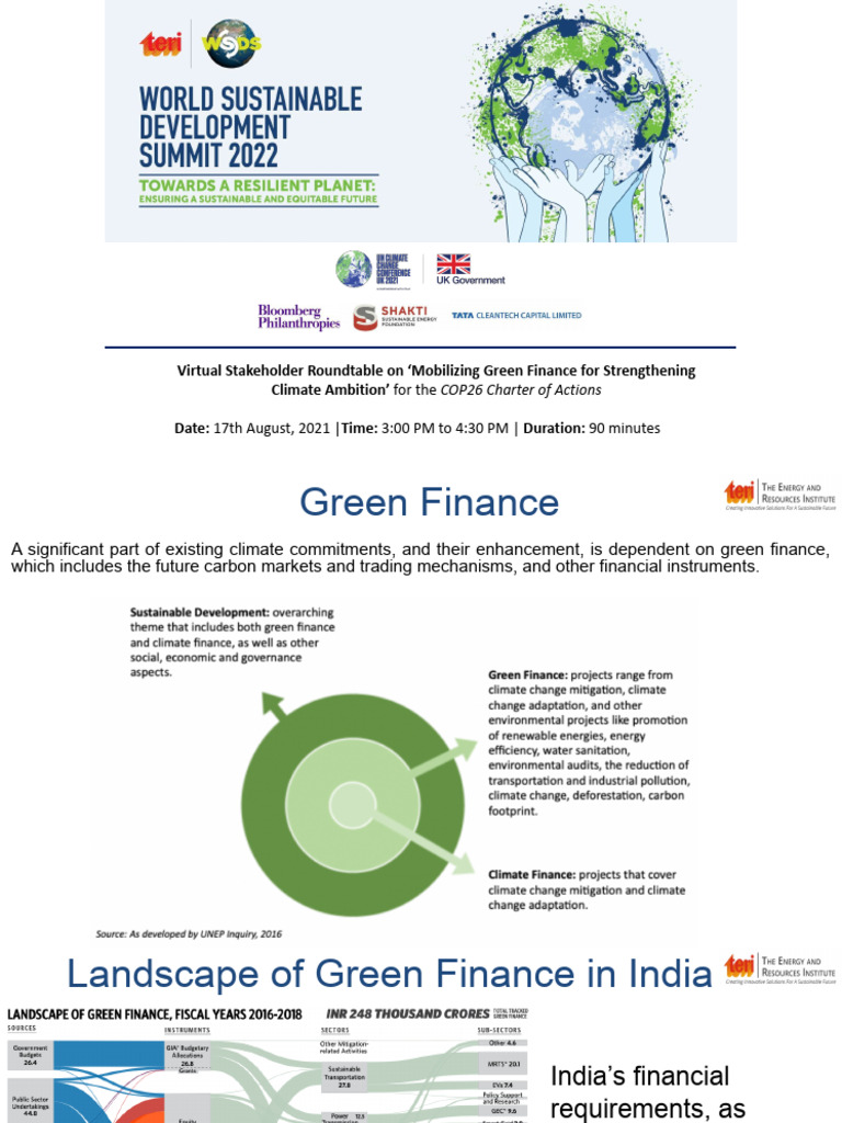 Green Finance COP26 Charter | PDF | Economies | Economy And The Environment