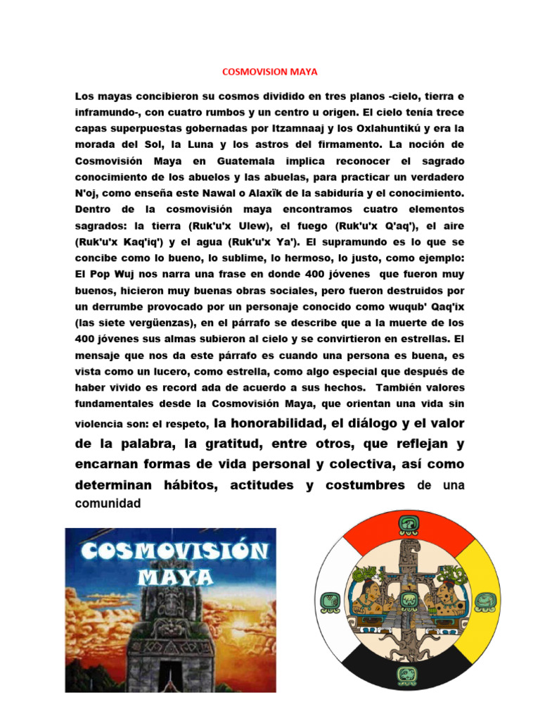 Cosmovisión Maya y Cultura Xinca | PDF | Ciencias sociales
