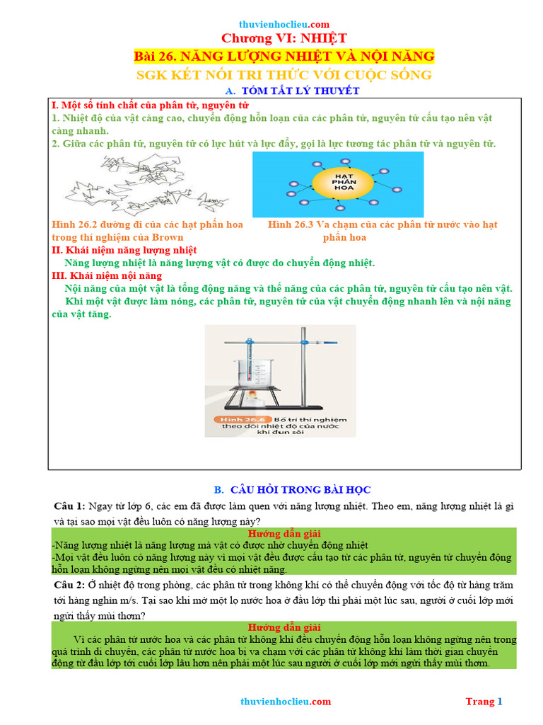 Chuyen de KHTN 8 Ket Noi Bai 26 | PDF