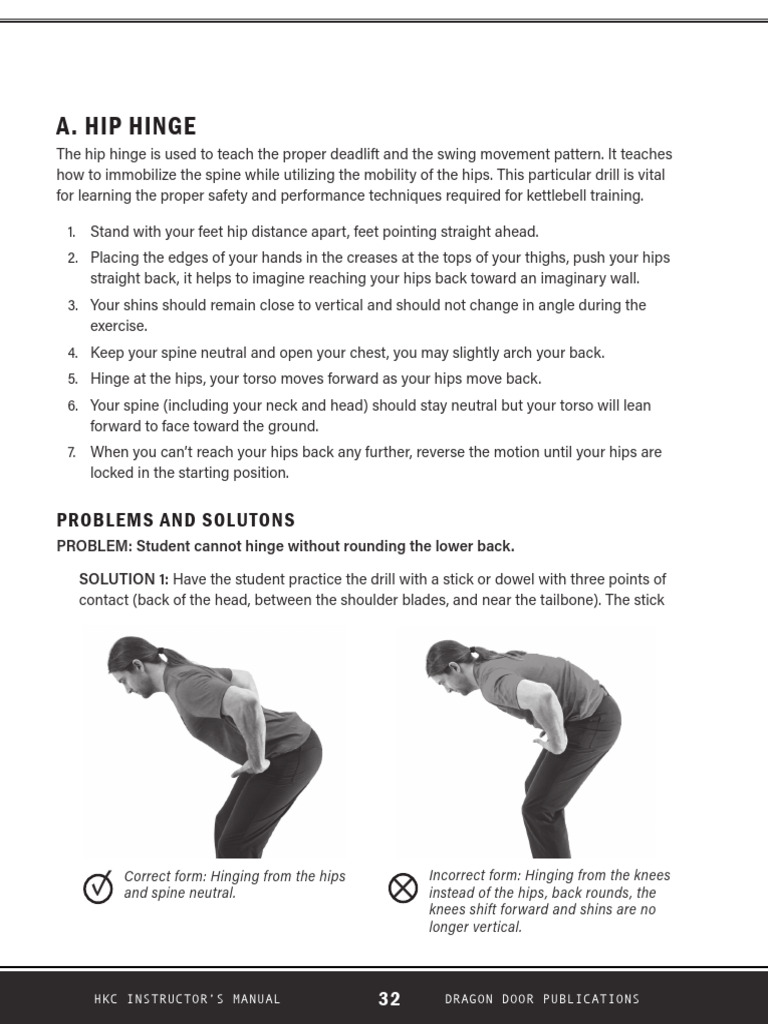 Kettlebell Hip Hinge Techniques | PDF | Kettlebell | Hip