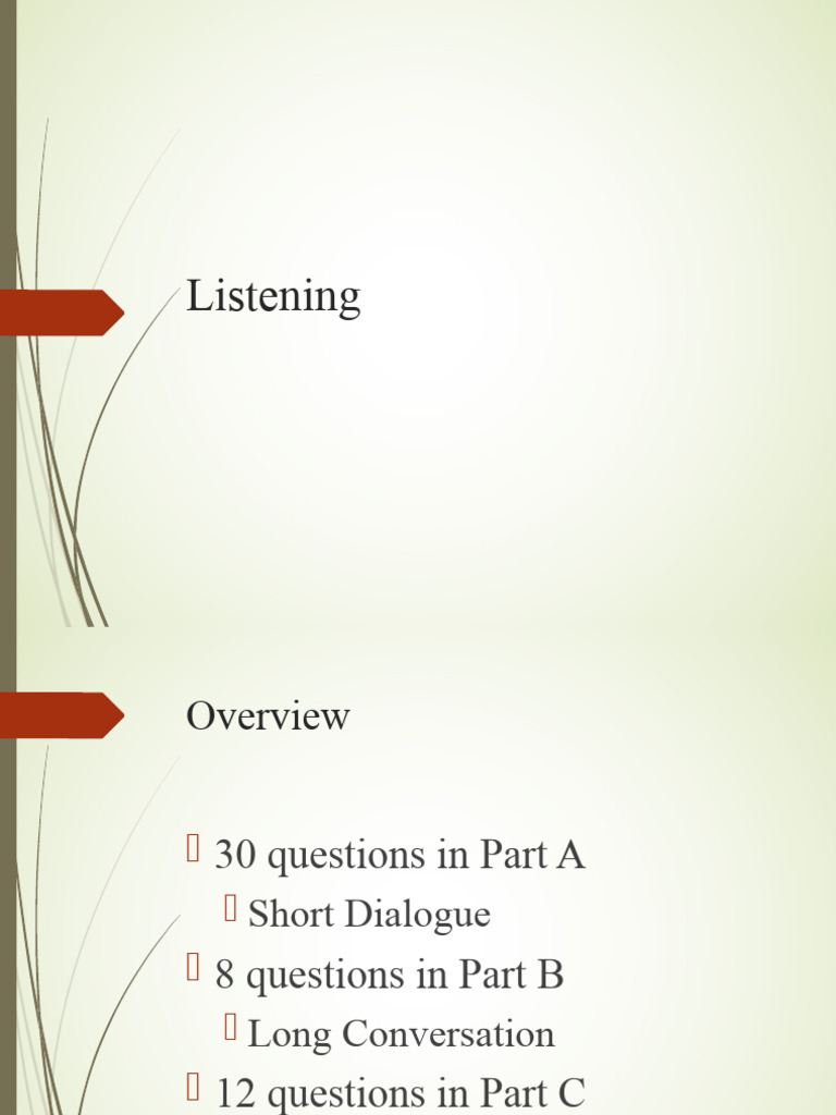 Listening | PDF