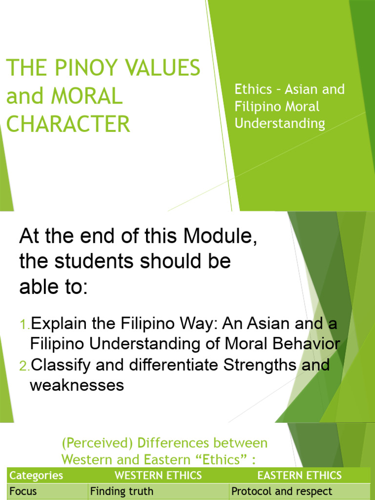 Asian Filipino Moral Character and Values 2nd Sem 2023 2024 | PDF | Self Esteem | Morality