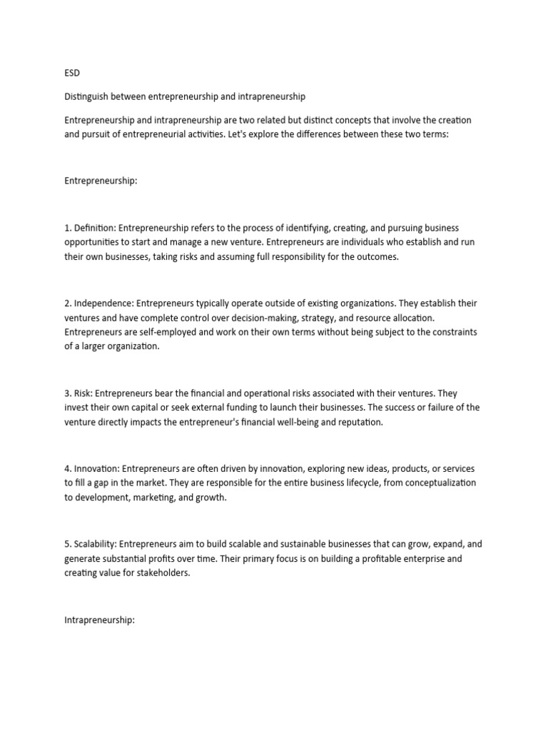 Ekay ESD Entrepreneur | PDF | Entrepreneurship | Corporate Finance