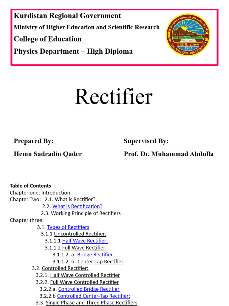 Rectifier Pdf Rectifier Diode
