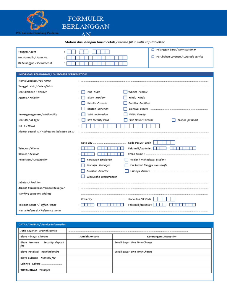 Form Registrasi | PDF