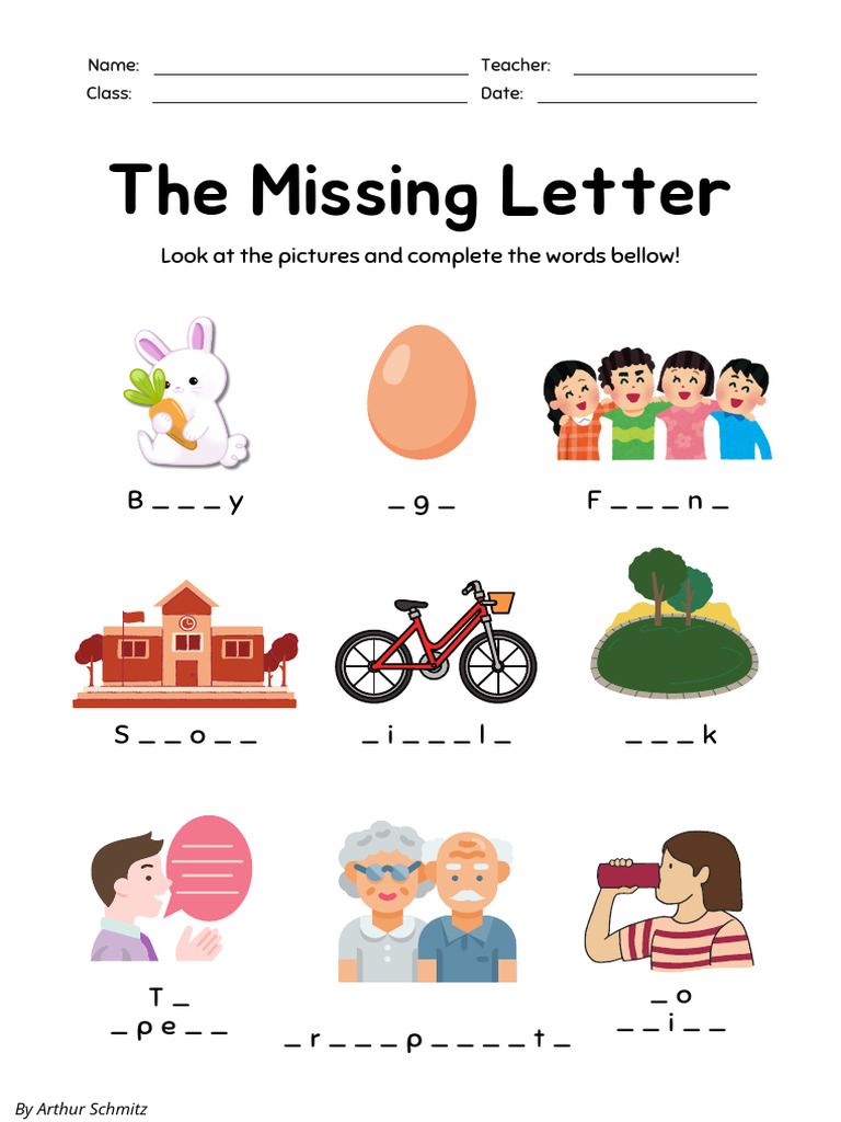 Missing Letter Game Wizard | PDF