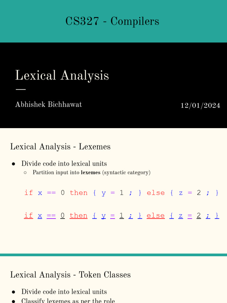 Lecture 3 | PDF | Regular Expression | Computer Science