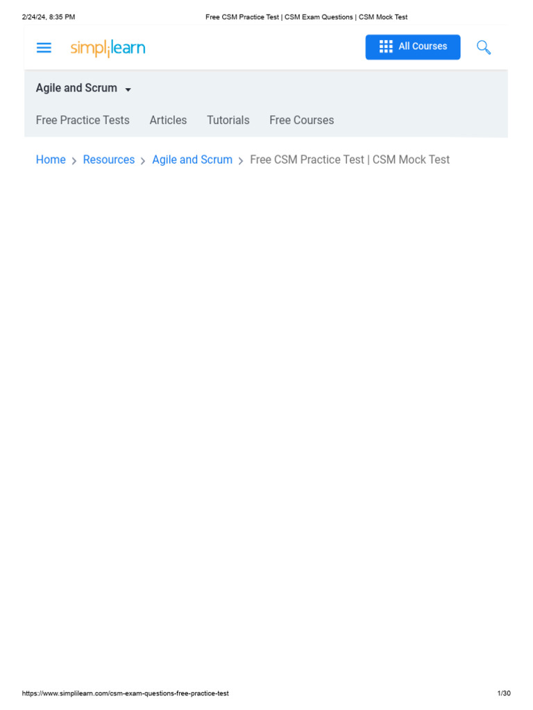 SimpliLearn - 24th Feb 2024 | PDF | Scrum (Software Development ...