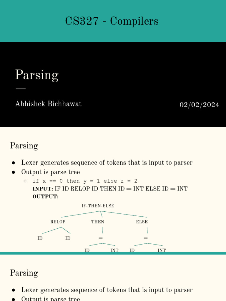 Lecture 6 | PDF | Parsing | Metalogic