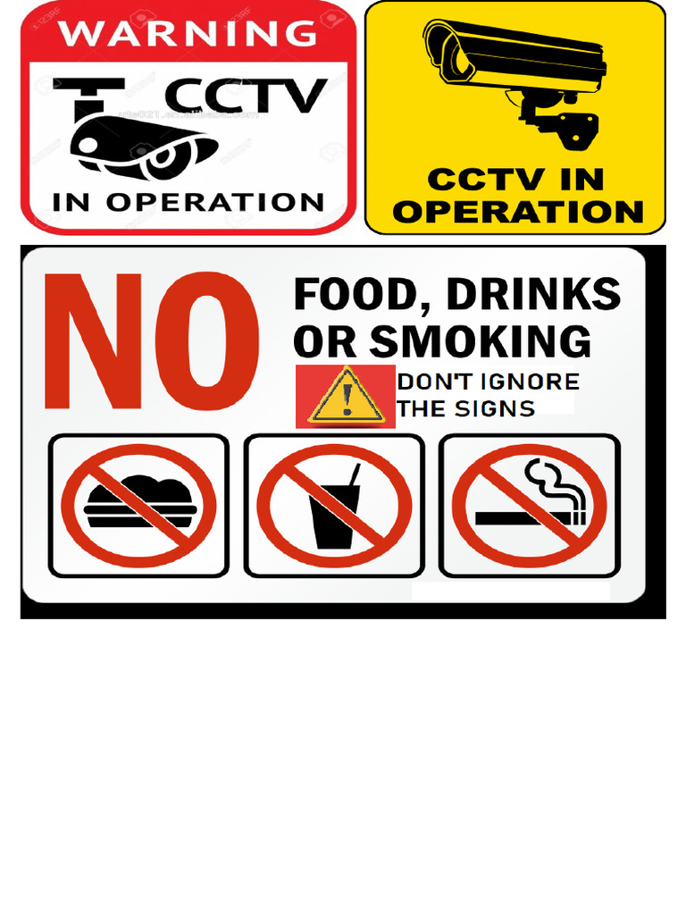 No Eating Signs | PDF