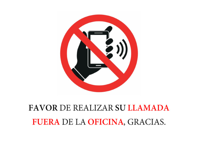 No Llamadas Oficina | PDF