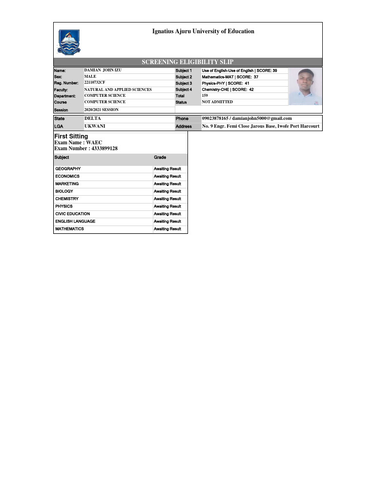 Print Screening Re Ports Pdf Science