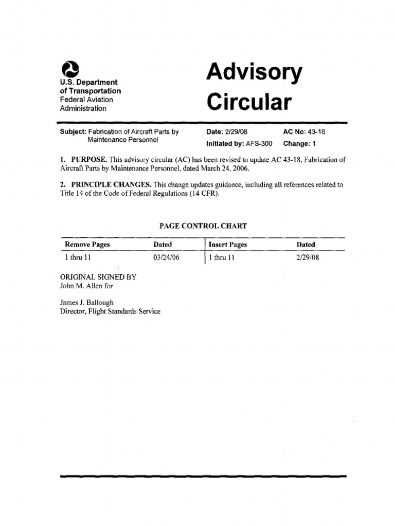 AC 43-18 CHG 1 Only | PDF | Aviation | Mechanical Engineering