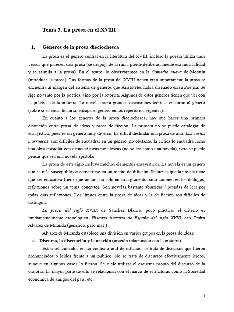 Tema 3 XVIII | PDF | Ensayos | Novelas