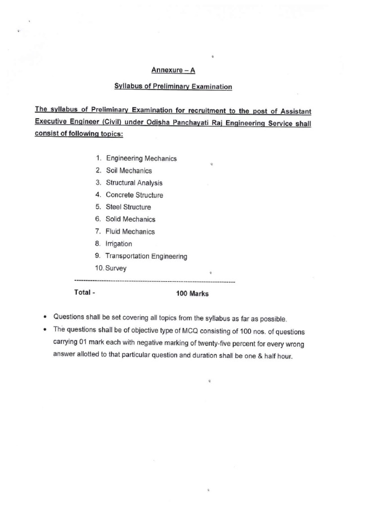 OPSC AEE PR Syllabus | PDF