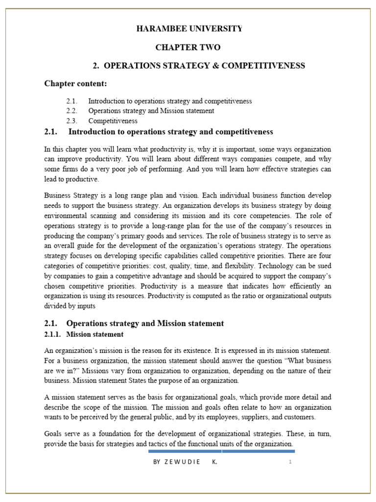 Chapter 2 | PDF | Strategic Management | Swot Analysis
